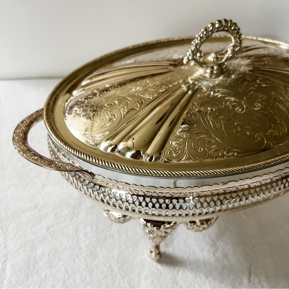 Dining | Vintage Silver Plated Queen Anne Chafing Dish | Poshmark